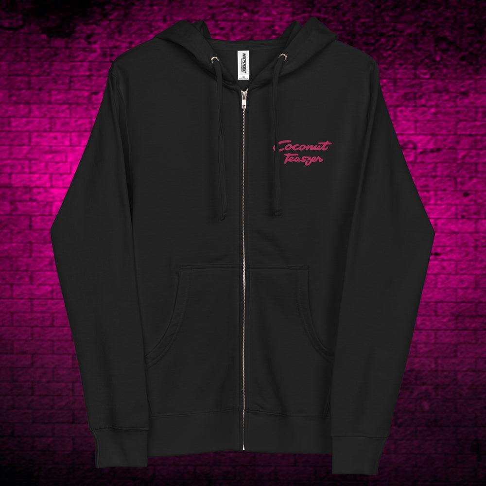 Coconut Teaszer Embroidered Zip-Up Fleece Hoodie – RIP Magazine ...